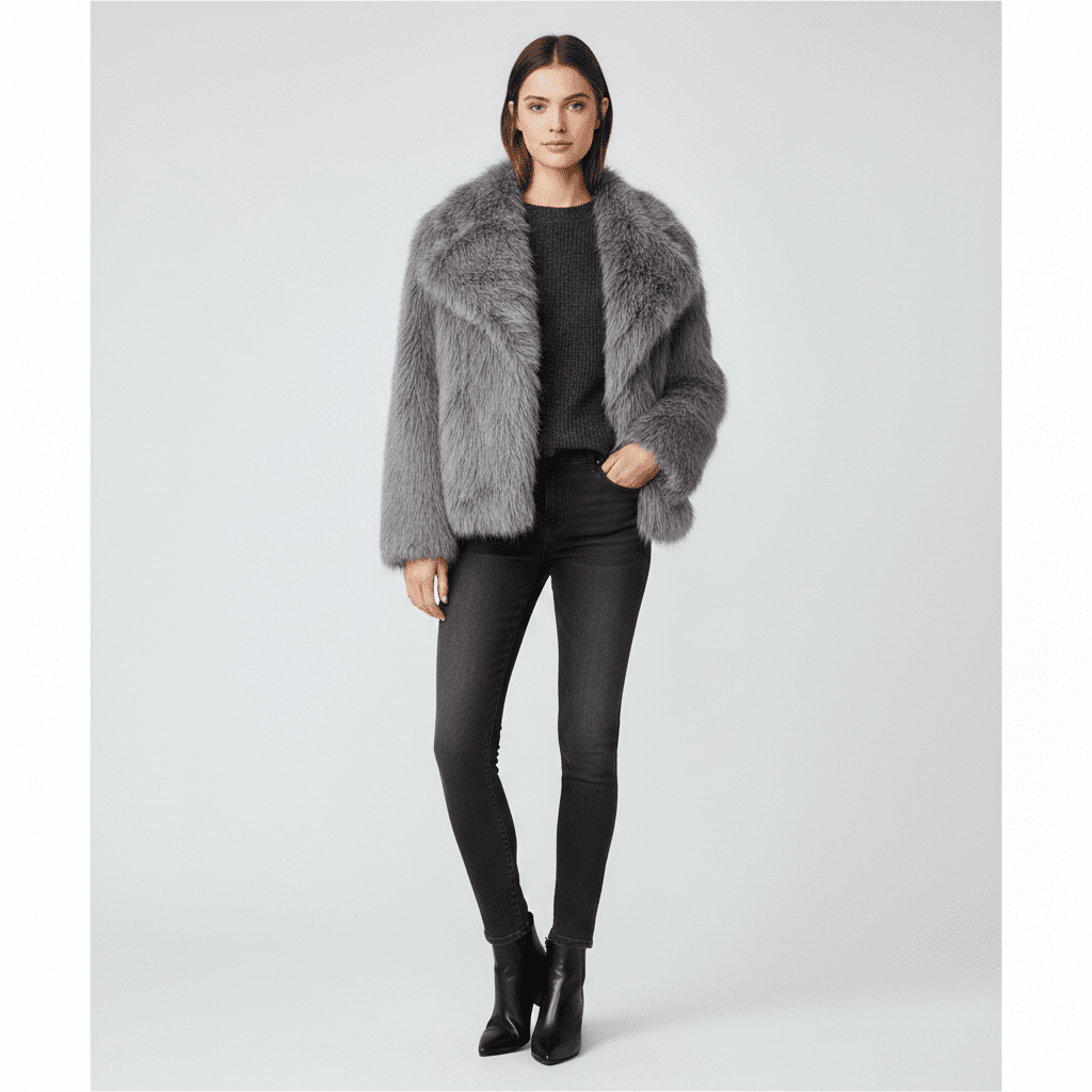 Black Women’s Winter Jacket – Soft & Warm – 2BLVNfashion